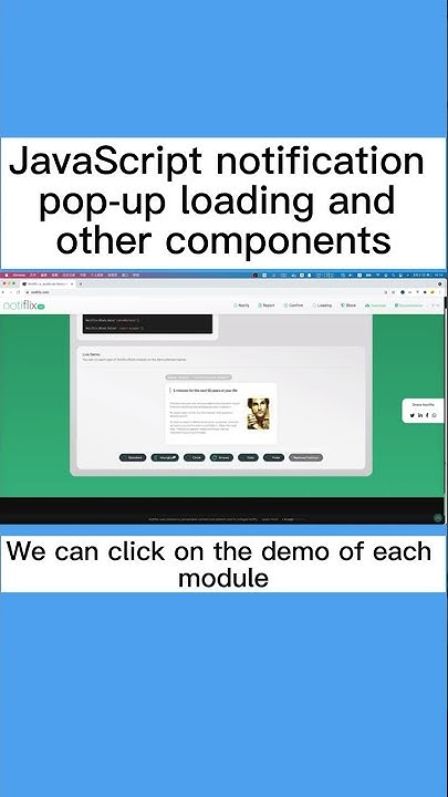 JavaScript notification pop-up loading and other components - YouTube