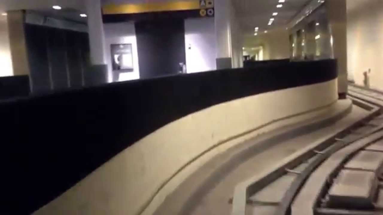 Houston IAH Airport Subway Train: Marriott Hotel to Terminal A - YouTube