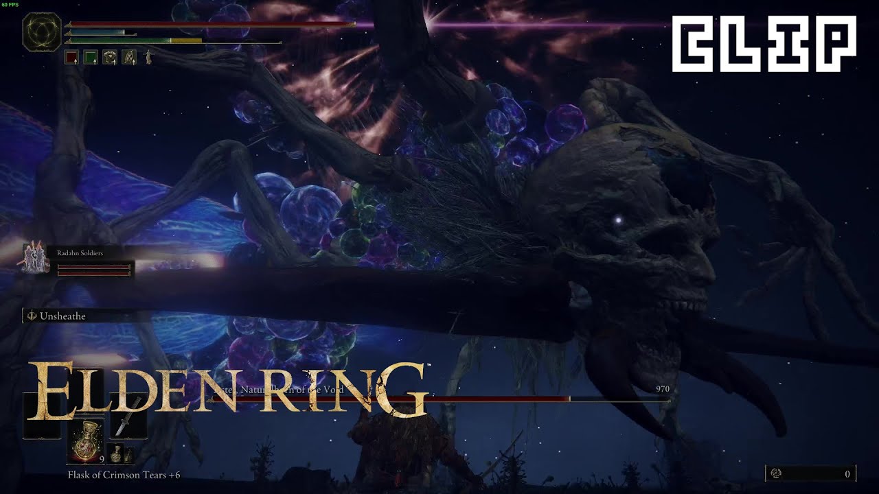 Elden Ring - Astel, Naturalborn of the Void Full Fight - YouTube