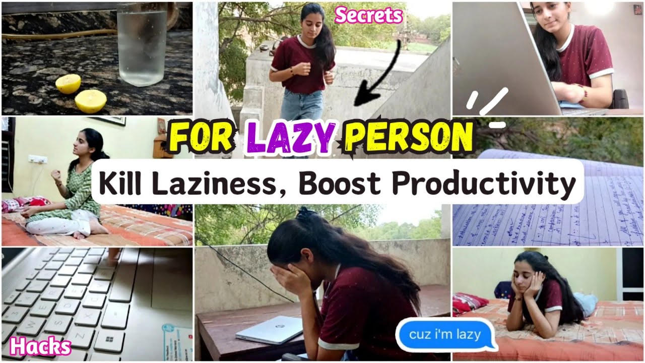 Change your LAZINESS into PRODUCTIVITY/Lazy Person Routine - YouTube