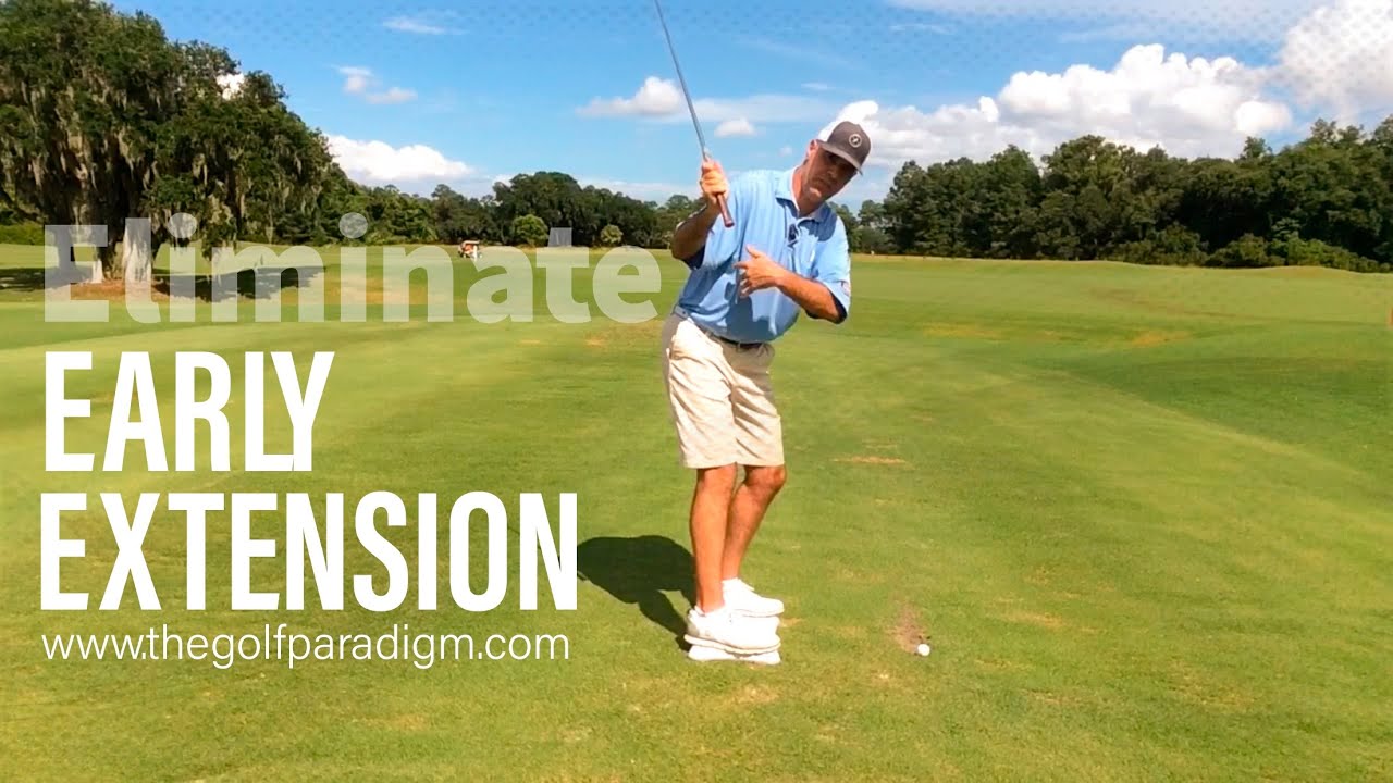 Early Extension - Another way to eliminate it | The Golf Paradigm - YouTube
