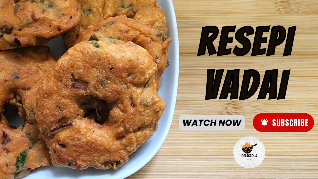 Resepi Ulunthu Vadai | Vadai Berbentuk Donut - How to make Crispy ...