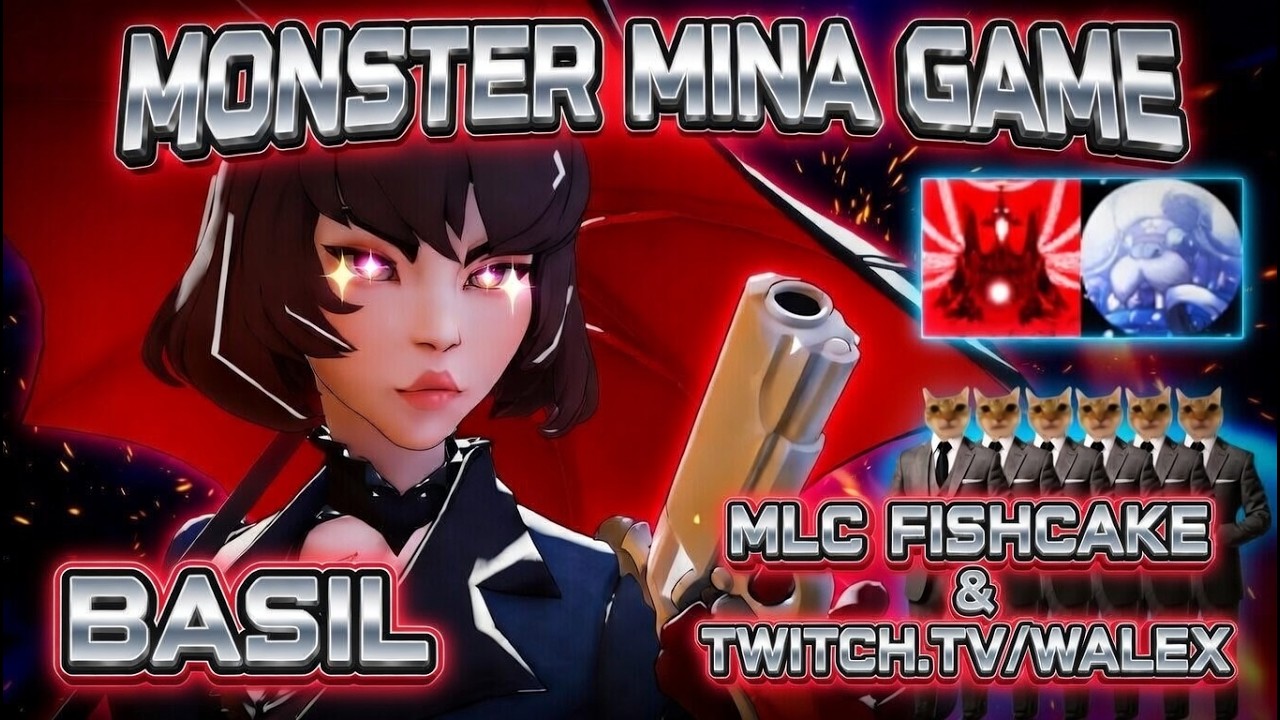 MONSTER MINA GAME VS Melee Creeps 'FISHCAKE' & 'WALEX0' in 7000 ELO ...