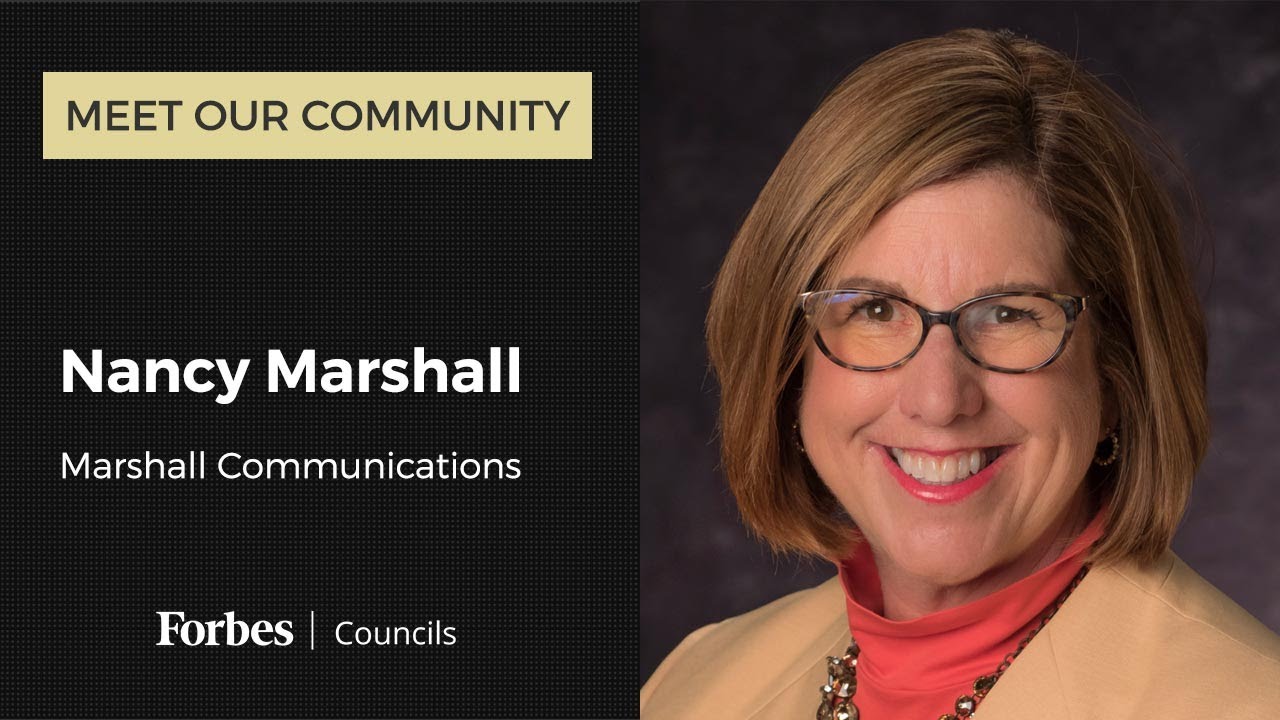 Meet Nancy Marshall, Marshall Communications | Forbes Councils - YouTube