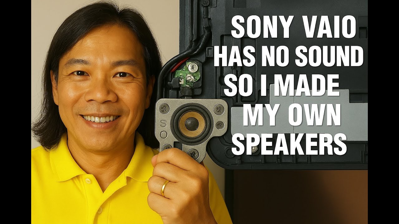 Sony Vaio laptop no sound, broken speaker, high price, make speaker for ...