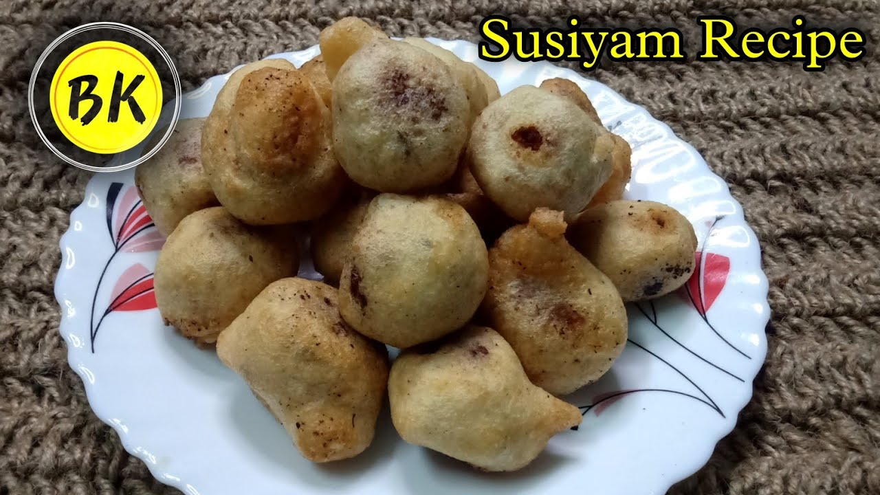 Susiyam Recipe / Sweet Chana Dal Bonda Recipe / Sweet Recipe - YouTube