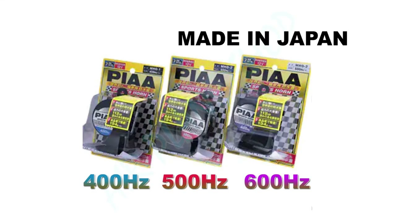 PIAA motorcycle HORN 兩輪專用喇叭測試 400Hz 500Hz 600Hz piaa 二輪 ホーン - YouTube