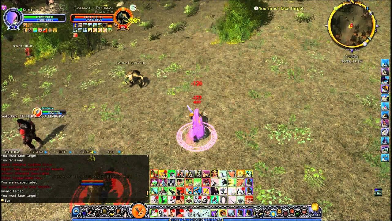 Level 75 Champion vs Level 85 Creeps - Lotro PvP - YouTube
