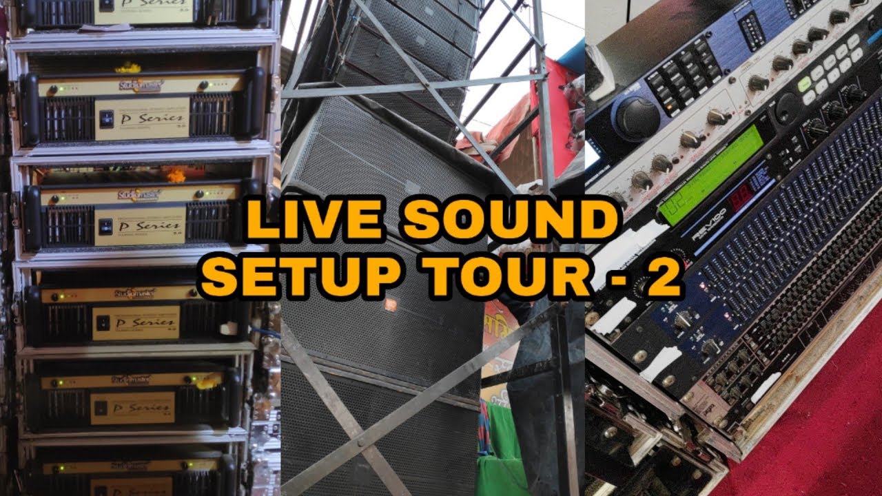 Live Sound Setup Tour - Navratri Setup - YouTube