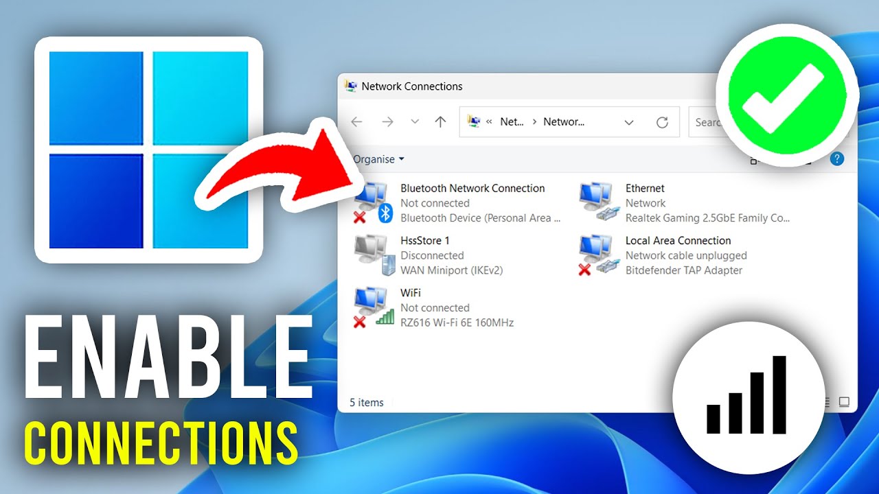 How To Enable Network Connections In Windows - Full Guide - YouTube
