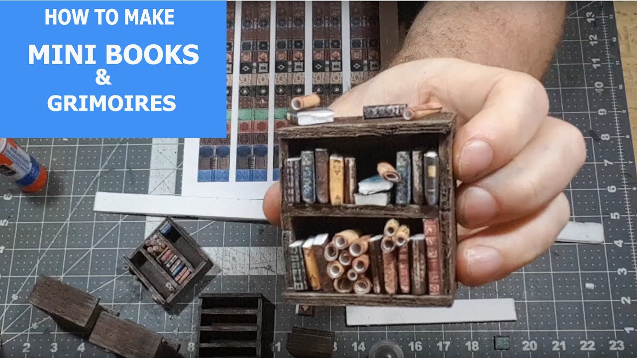 Make Mini Books for DnD Tabletop Gaming - YouTube