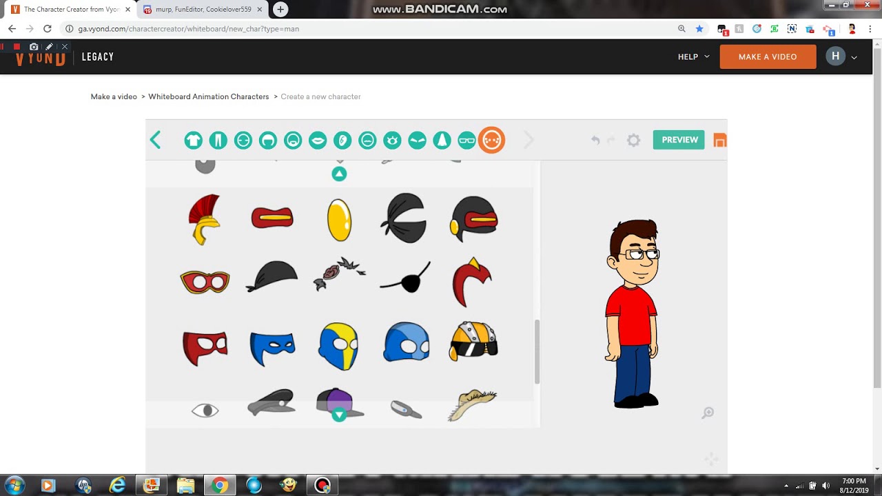 Create a character goanimate - fikohalf