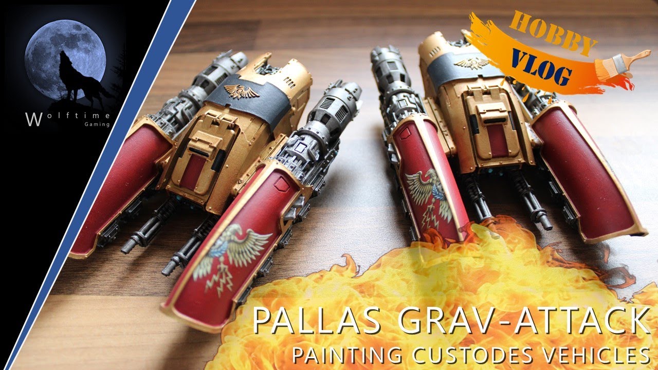 Painting Custodes Pallas Grav-Attack | Warhammer 30k - YouTube