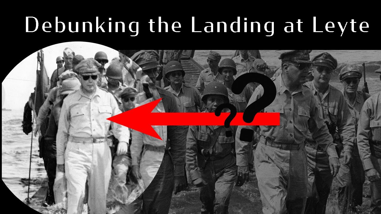 MacArthur and the Leyte Landing Photograph - YouTube