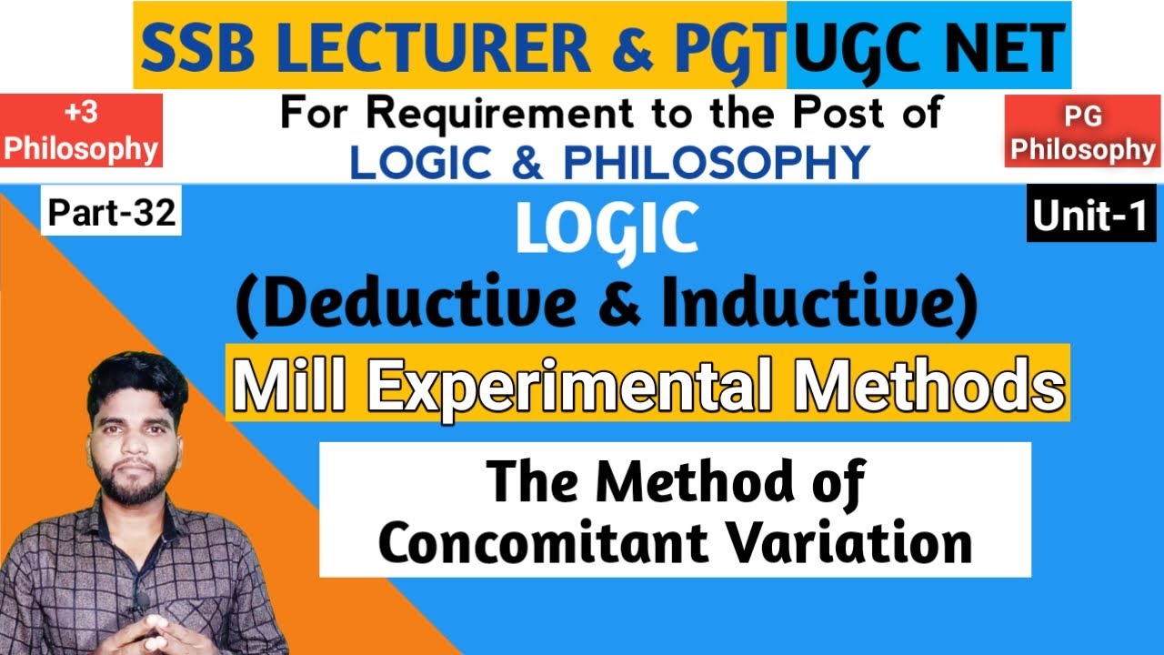 Mill Method of Concomitant Variation, Logic and Philosophy - YouTube