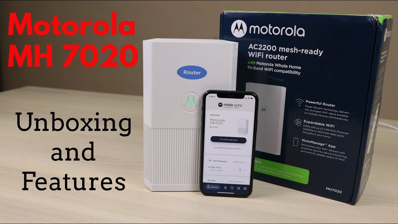 Motorola MH7020 Mesh Wi-Fi Router [India] - Unboxing, Installation and ...