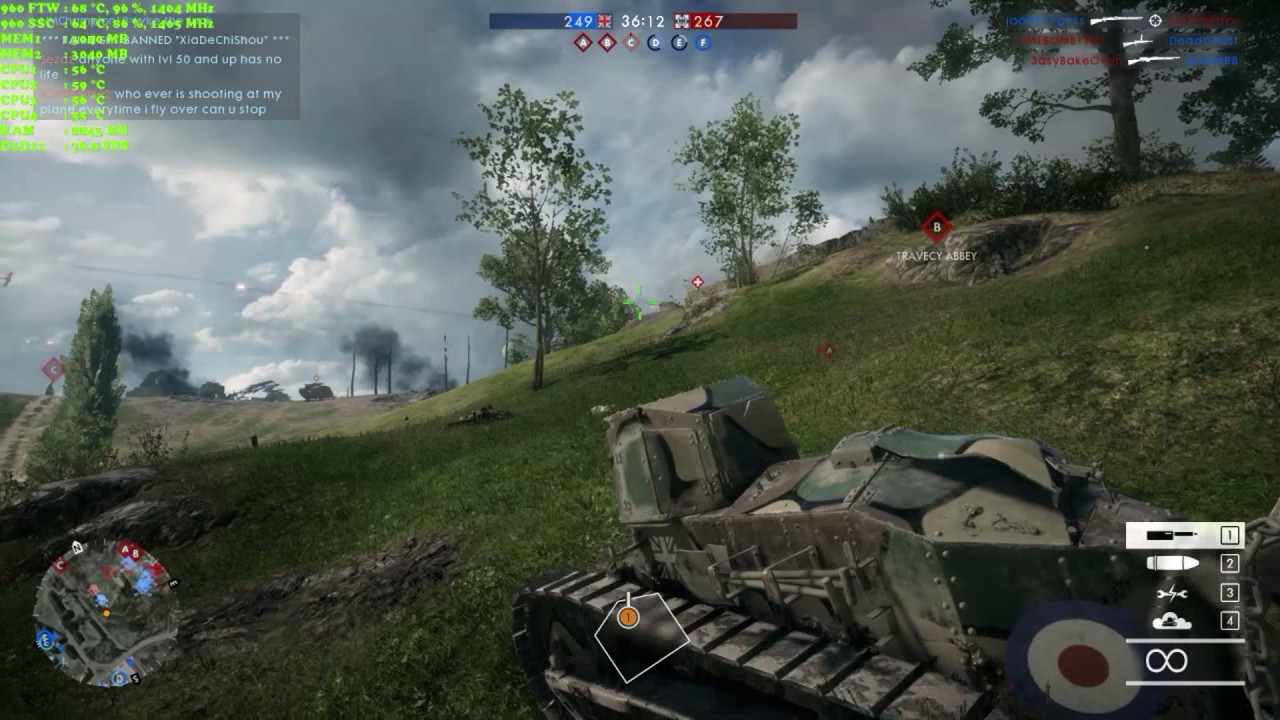 Battlefield 1 (BF1) Light Tank Howitzer (53-1) - YouTube