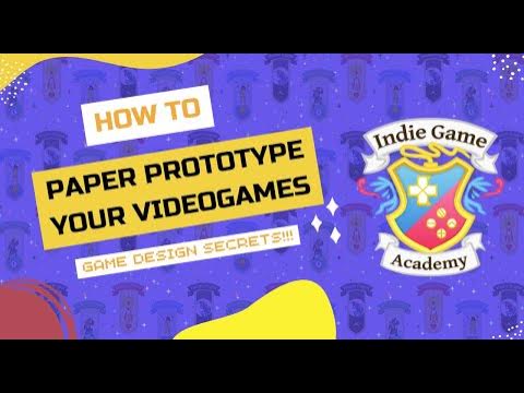 How to Paper Prototype Your Video Game: Game Design Secrets! - YouTube
