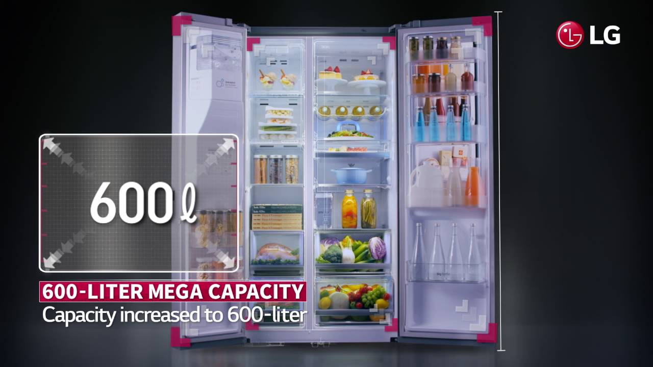 LG New Door-in-Door™ Refrigerator : USP Video / Increased storage space ...