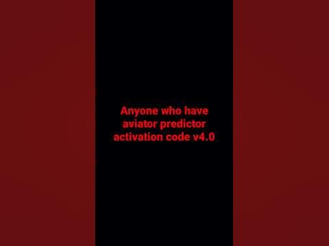 aviator predictor activation code - YouTube