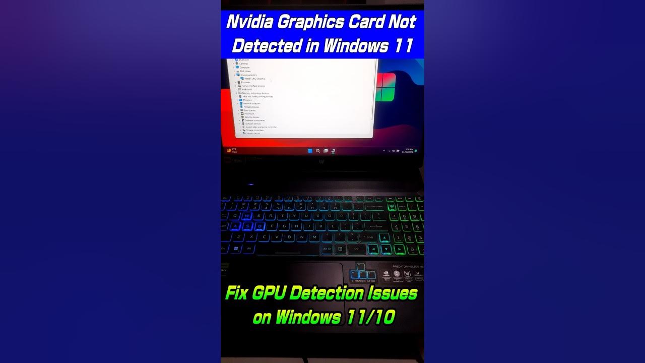 Fix GPU Detection Issues: Nvidia GPU Not Detected in Windows 11 💻 #youtubeshorts #shorts - YouTube