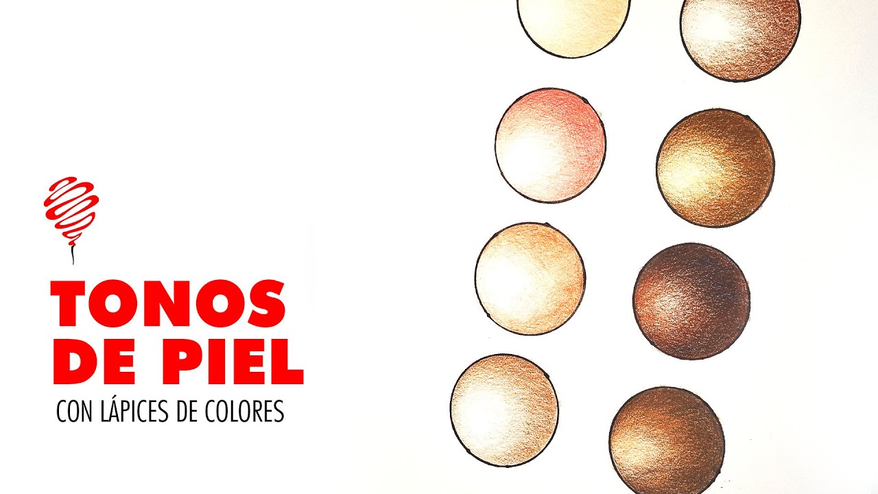 TONOS DE PIEL con Lápices de Colores - YouTube