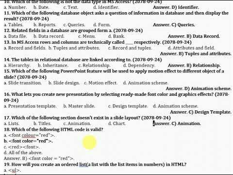 PSC Nepal Police, 2078-09-24, Computer Operator #2078 #Quiz #computeroperator # ...