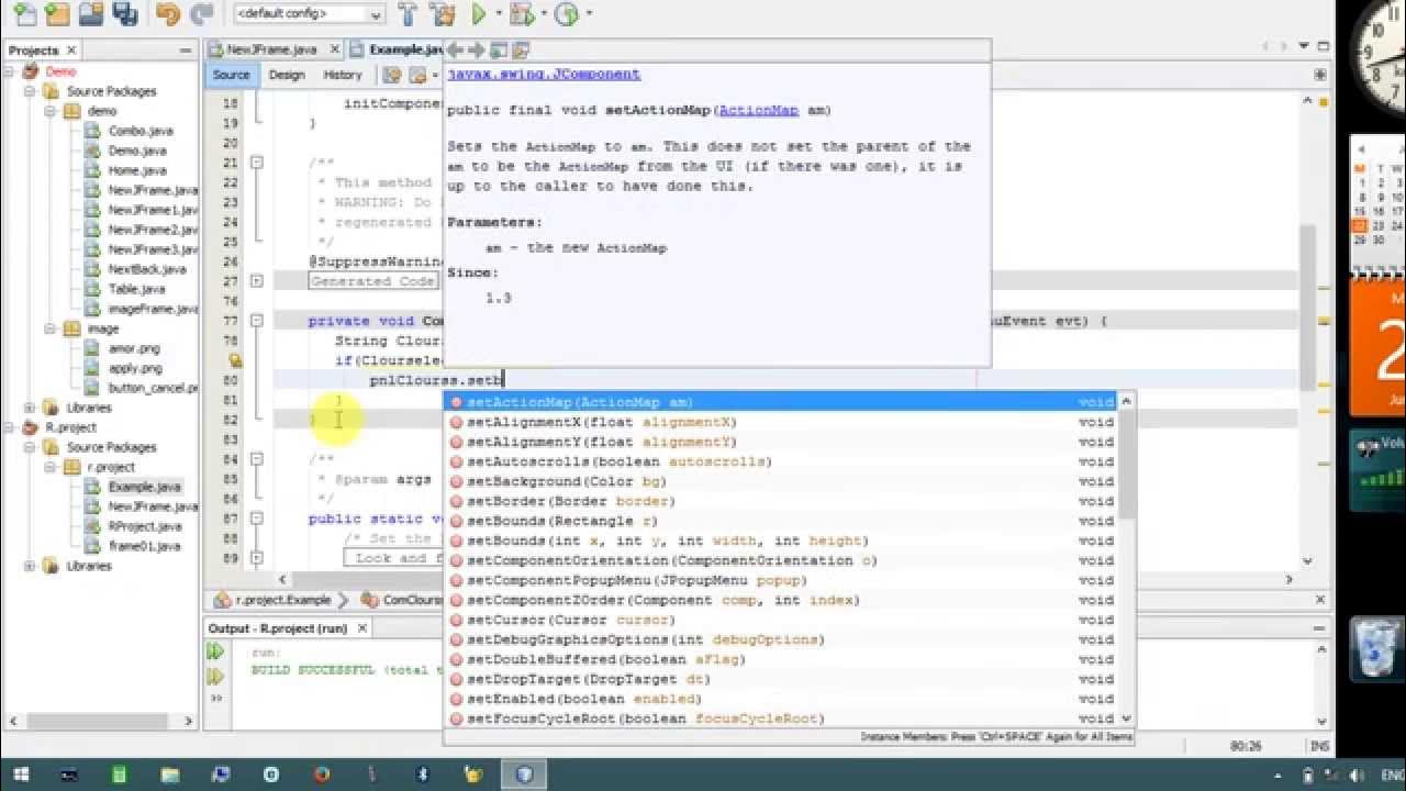 How to use a ComboBox to change the clours on NetBeans - YouTube