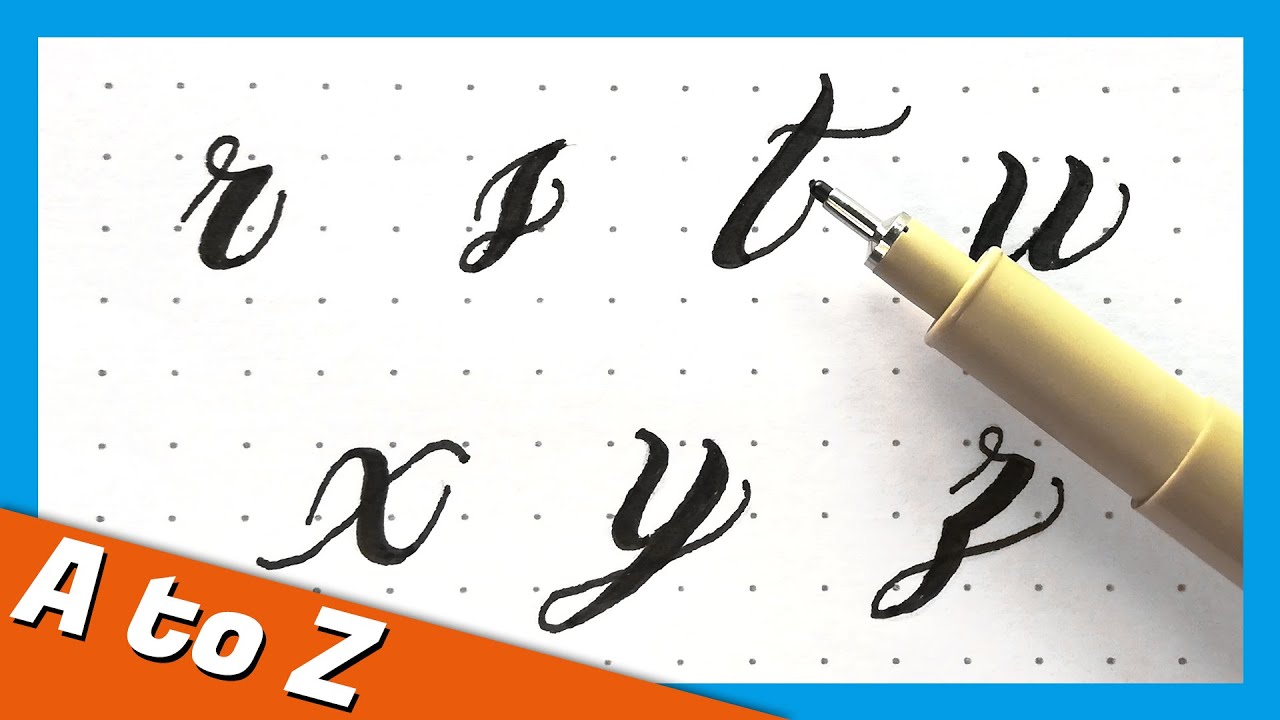 🖋️ LETTERING ALPHABET A TO Z (n34) 🖌️ | MelganniaTV - YouTube