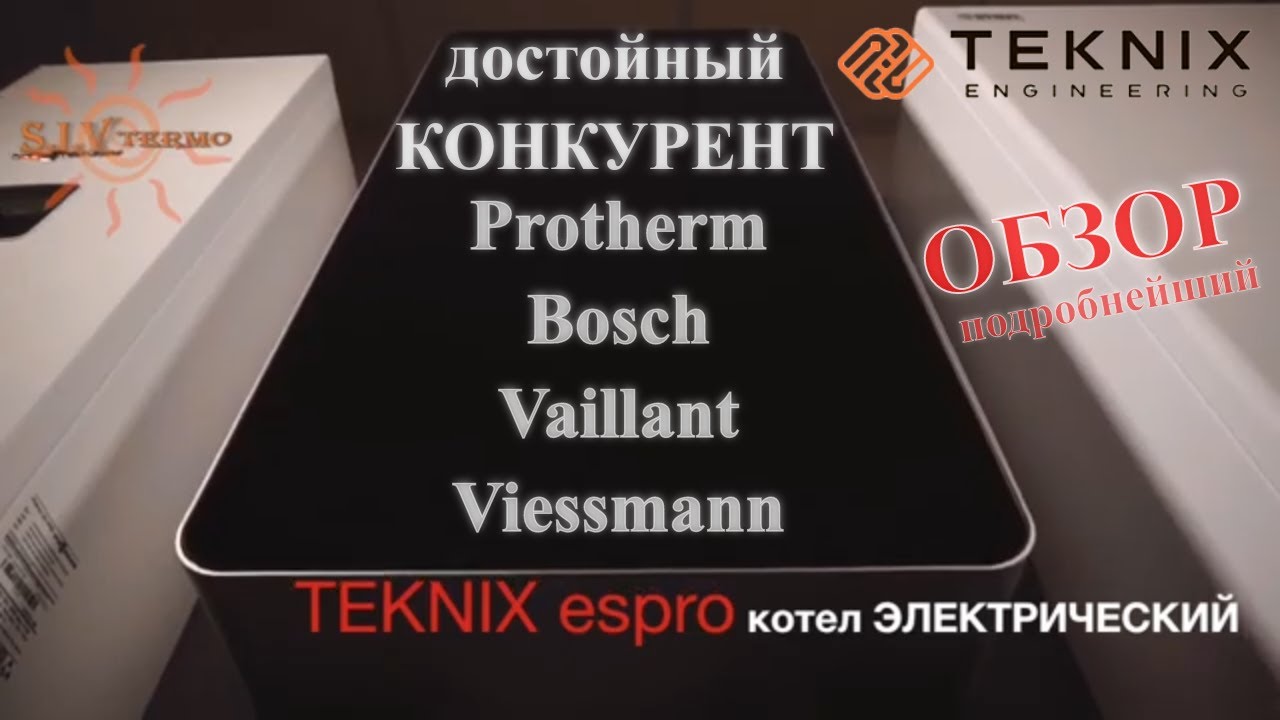 Котел TEKNIX ESPRO 🔥 Электрический 🔥 Полный обзор 🔥 Преимущества 🔥 Достоинства 🔥 Wi-Fi 🔆 ...