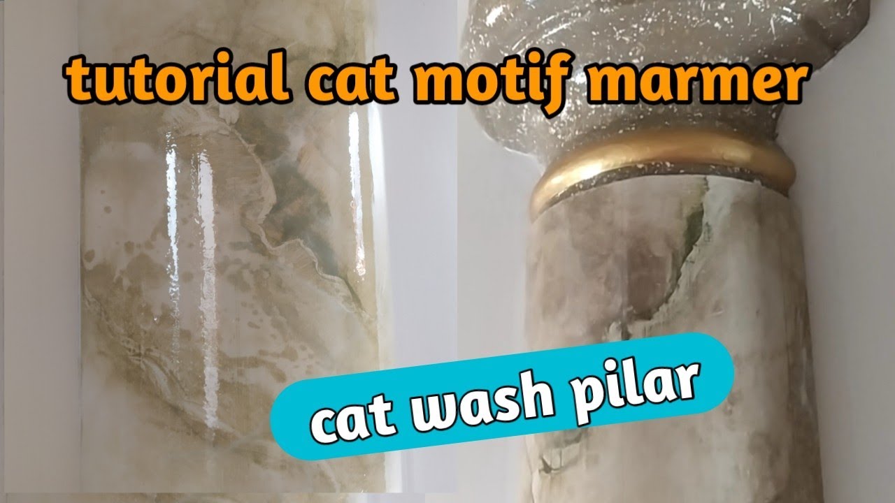 CARA MUDAH MEMBUAT MOTIF WASH, MARMER l marble painting effect - YouTube