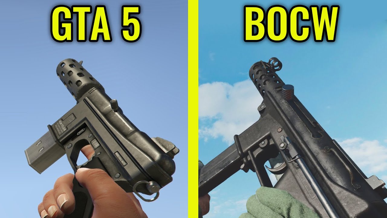 GTA 5 vs COD Black Ops Cold War - Weapons Comparison - YouTube