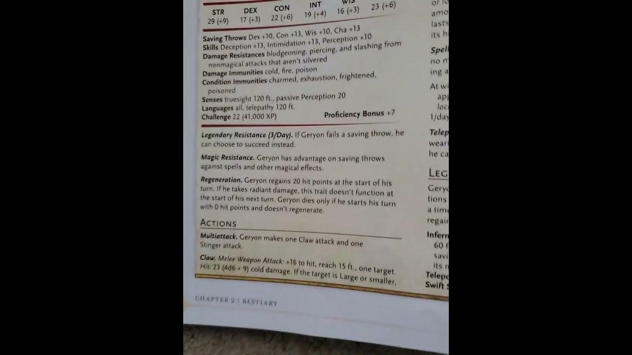 The power of Geryon Stats #short #dnd #dnd5e #knowledge #demonlord #Geryon #stats - YouTube