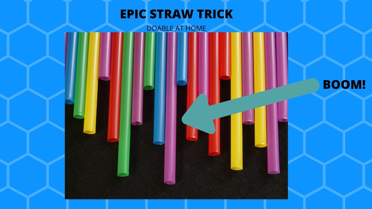 EPIC super EASY straw trick - YouTube