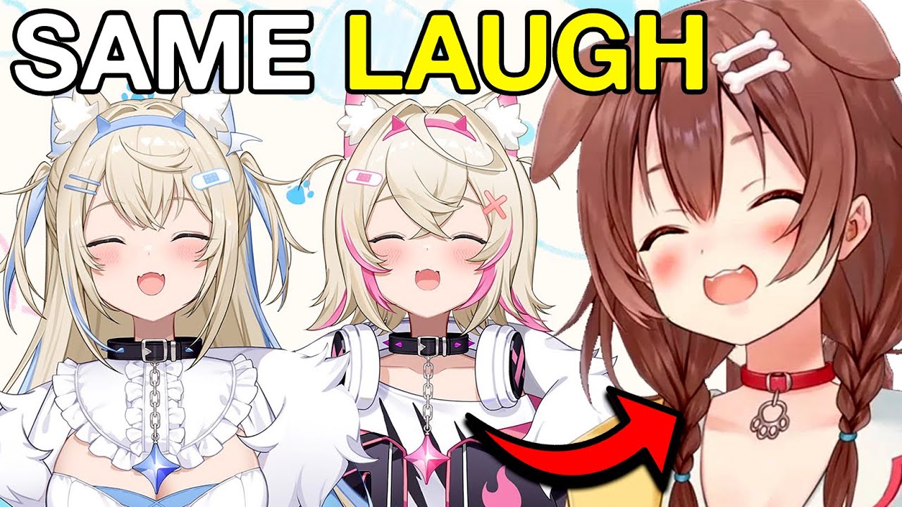 Fuwamoco had a similar laugh like Korone【HOLOLIVE EN】 - YouTube