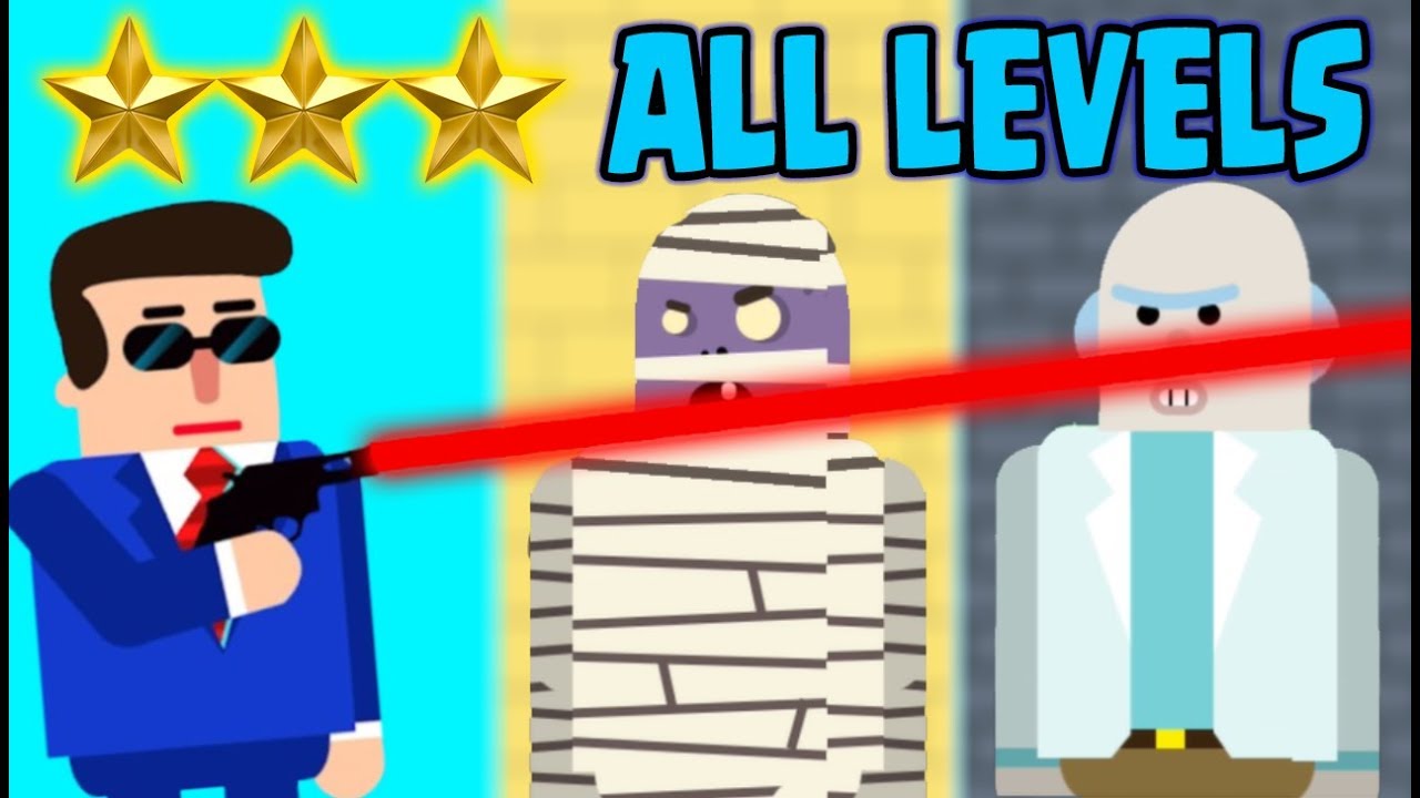 Mr.Bullet ALL LEVELS 3 STARS Guide (Including Level 320) NEW GAME MR ...