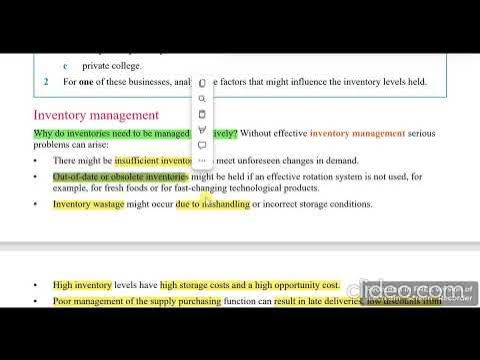 As Business 9609 chapter 24: inventory Management. #inventory # ...