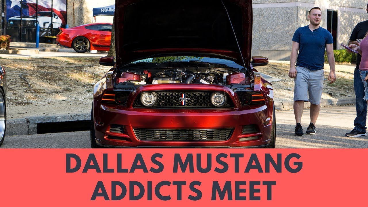 Mustang Addicts Meet At Dallas Mustang - YouTube