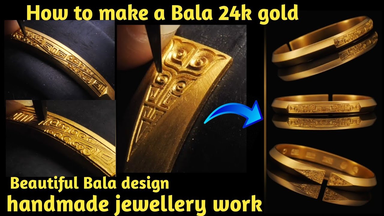 The Art of Creating Beautiful Bala: 24k Gold Jewelry Techniques - YouTube