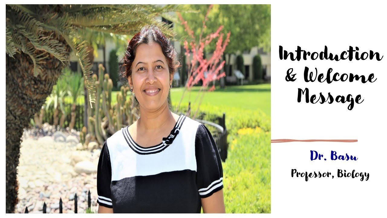 Dr. Basu- Introduction & Welcome message - YouTube