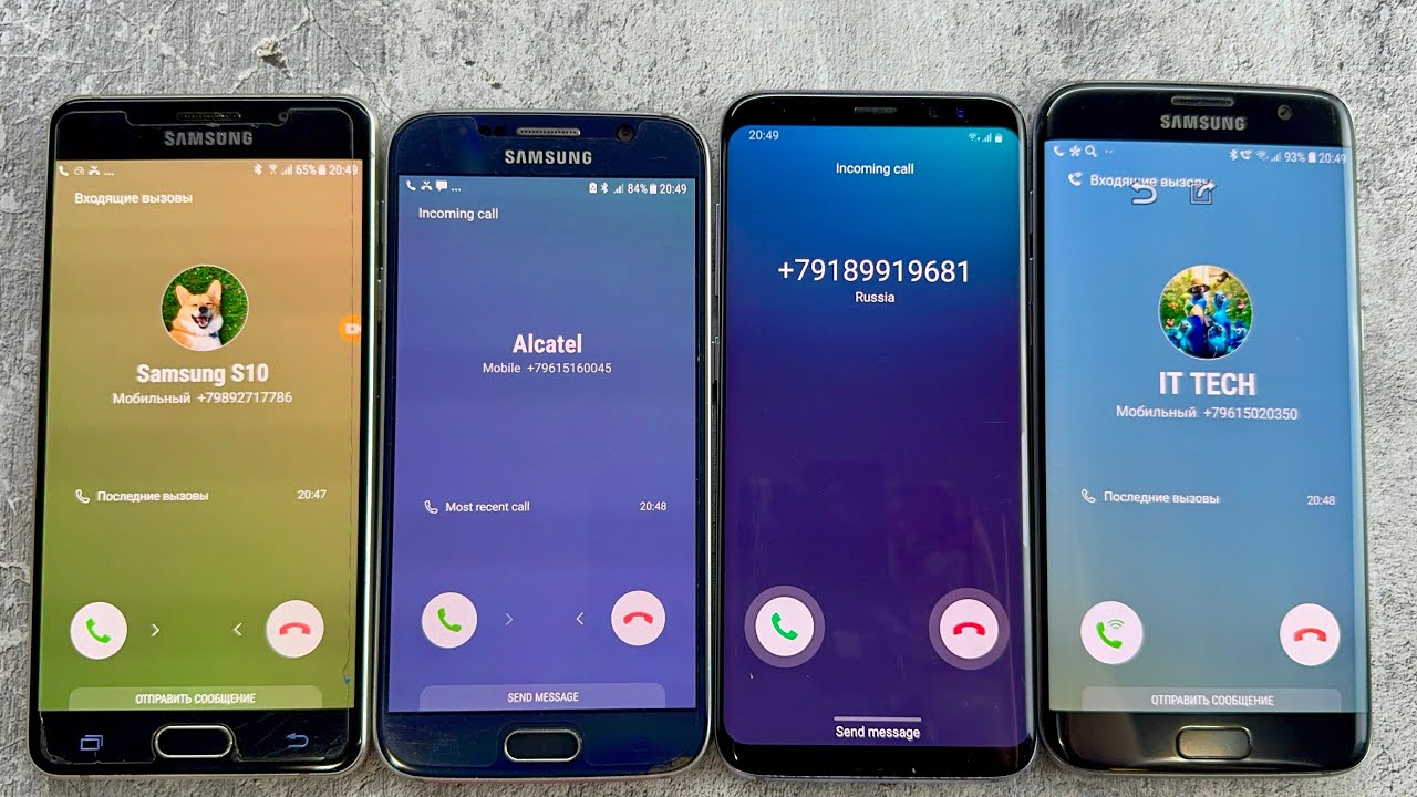 Incoming Calls Samsung Galaxy A5 + Samsung Galaxy S6 + Samsung Galaxy ...