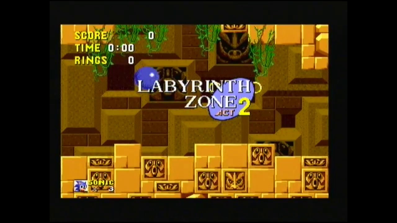 Sonic Jam Time Trials (Sega Saturn): Labyrinth Zone Act 2 - 33 - YouTube