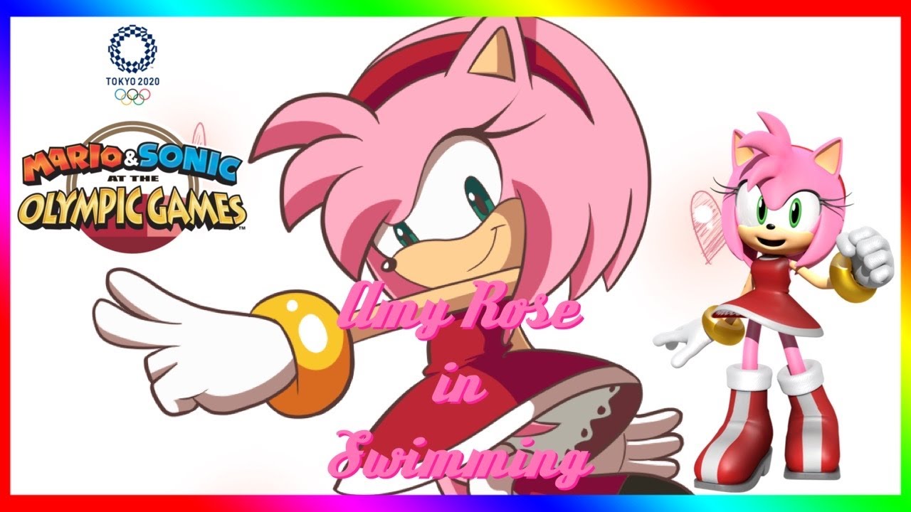 Mario & Sonic Tokyo 2020 - Amy Rose in 🏊‍♀️ Swimming 🏊‍♀️ - YouTube