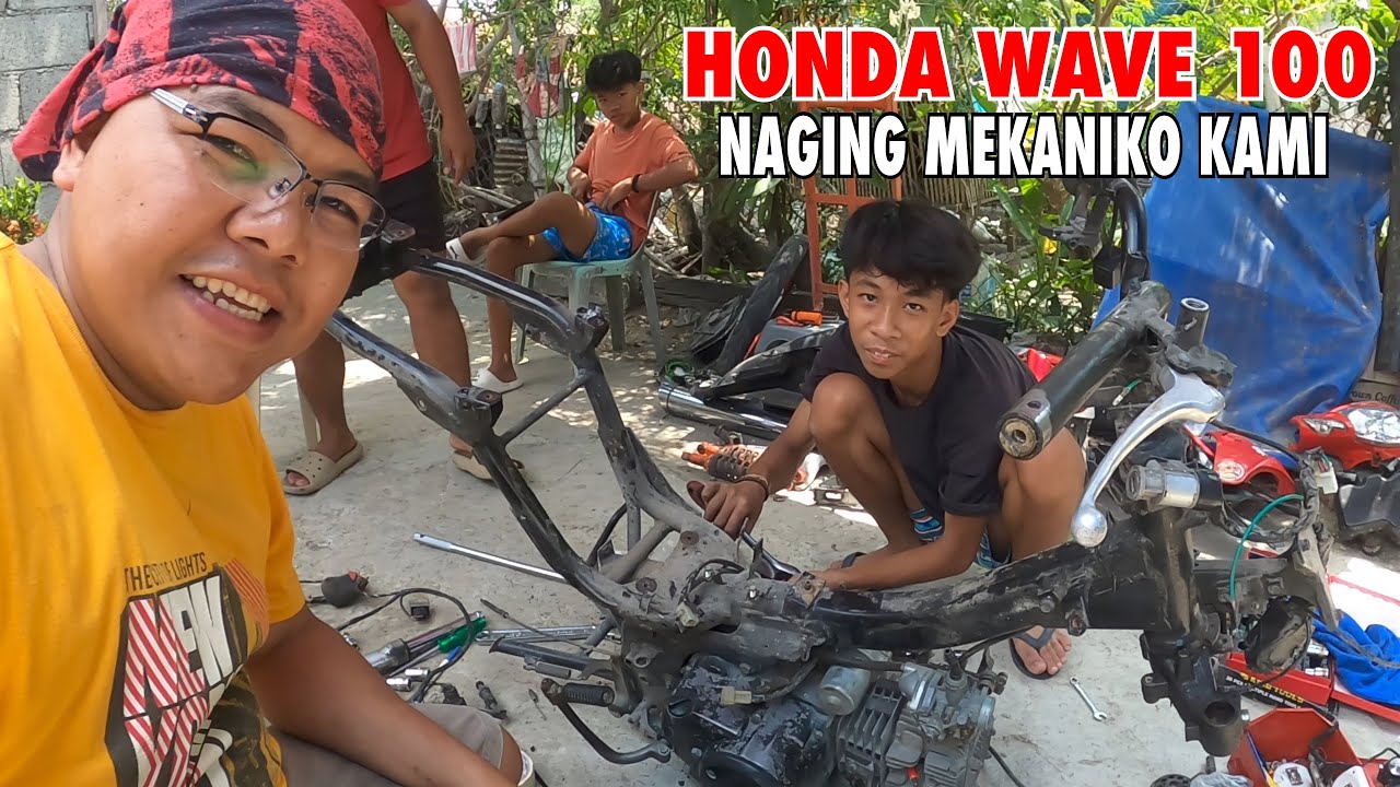 Honda wave 100 project bike re-build (part1) - YouTube
