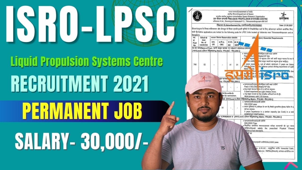 ISRO_ LPSC Recruitment 2021 || Full Details Qualification, Syllabus ...
