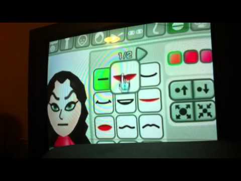 How to make a vampire mii - YouTube