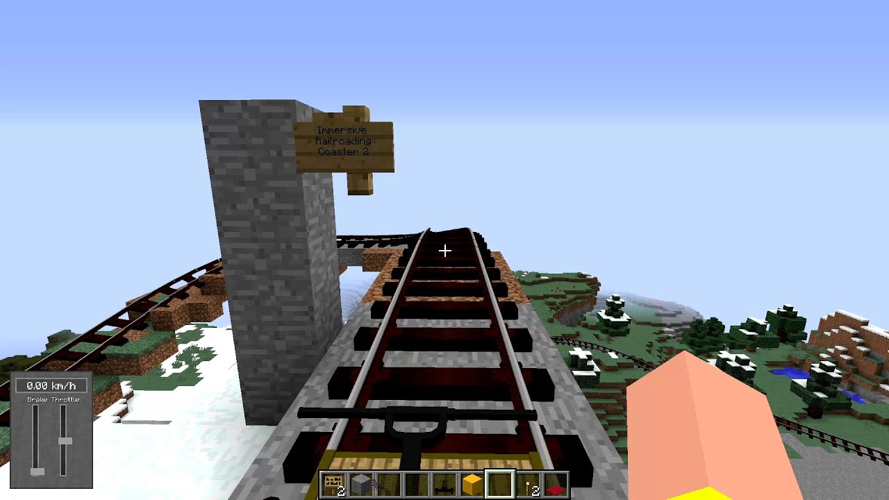Minecraft Immersive Railroading Coaster 2 - YouTube