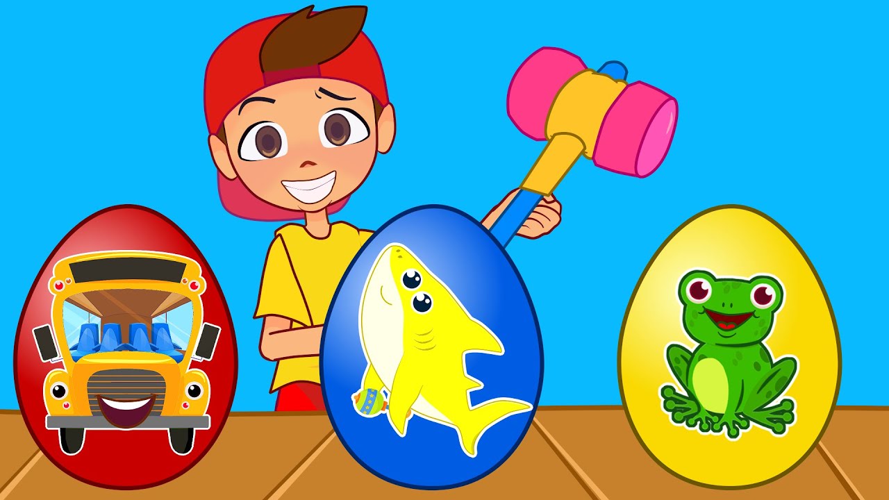 Egg Surprise with Popular Kids Songs - Nursery Rhyme | Nick and Poli ...