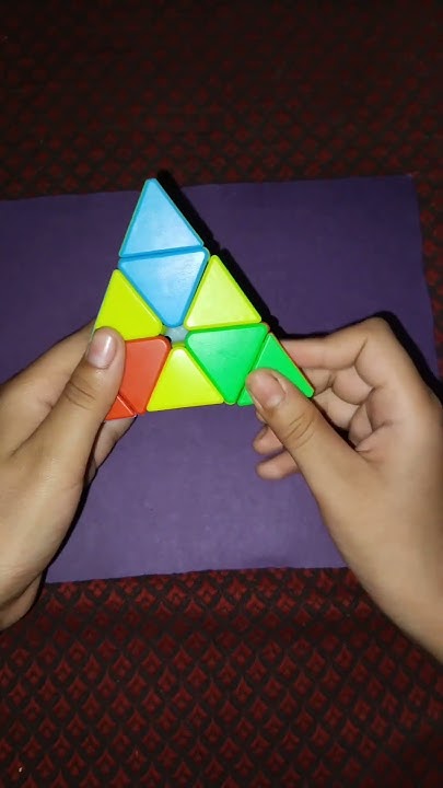 How to make the famous checker flip pattern in a pyraminx - YouTube