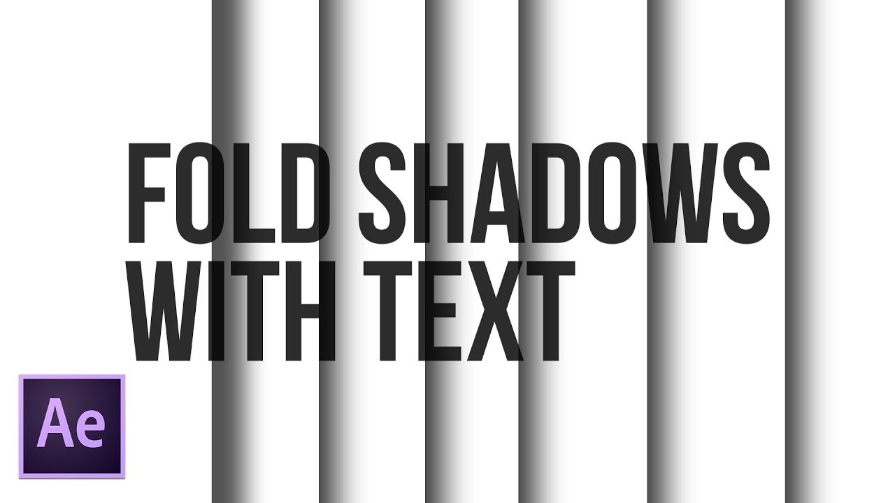 After Effects Tutorial: Shadow Cuts for Titles - Motion Graphics - YouTube
